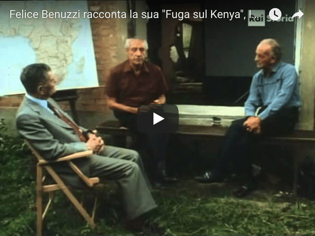 Felice Benuzzi racconta in TV la sua fuga sul Kenya (1987)